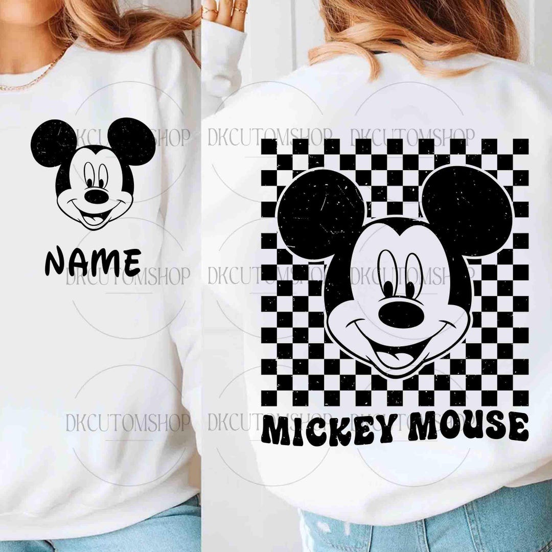 Custom Checkered Mouse Png, Family Vacation Png, Family Trip Png ...