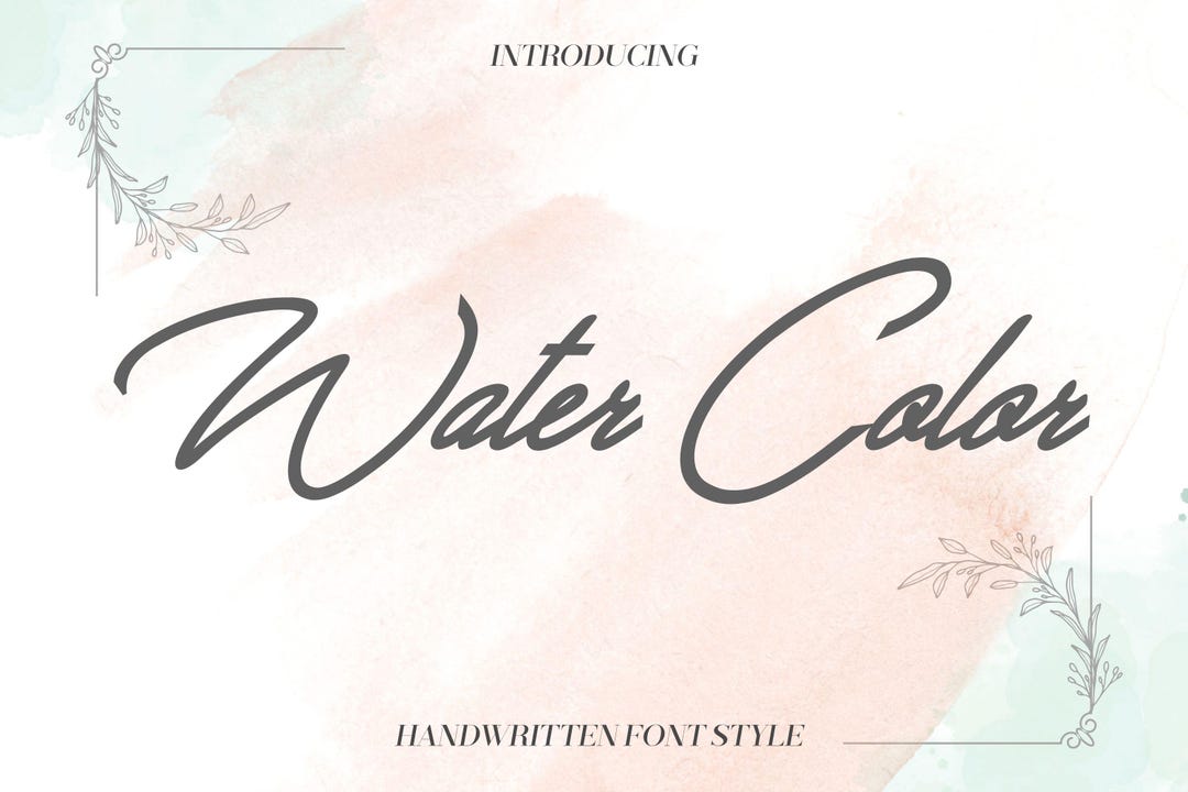 Watercolor Handwritten Font, Script Font, Modern Font, Wedding Font ...