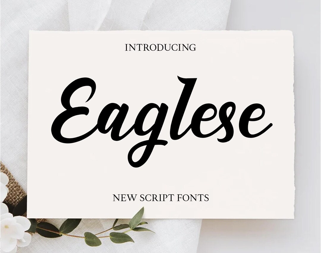 Eaglese Calligraphy Fonts, Modern Fonts, Wedding Fonts, Script Fonts, Handwritten Font, Font for ...