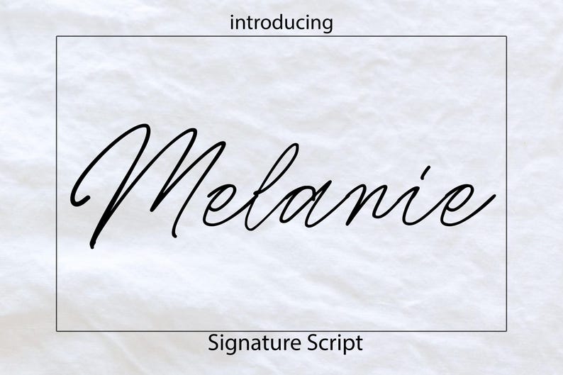 Melanie Handwritten Font, Signature Font, Script Font, Wedding Font, Calligraphy Font, Cursive ...