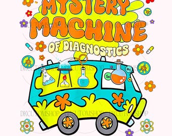 Lab Week 2025 Mystery Machine PNG, Laboratory Technician Png, Mystery ...