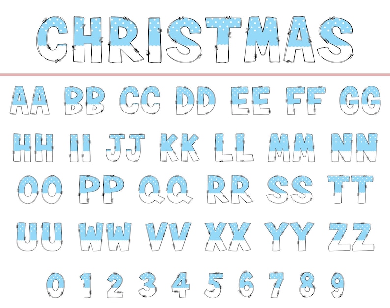 Christmas Fonts Bundle OTF TTF SVG, Christmas Alphabet, Christmas Svg ...