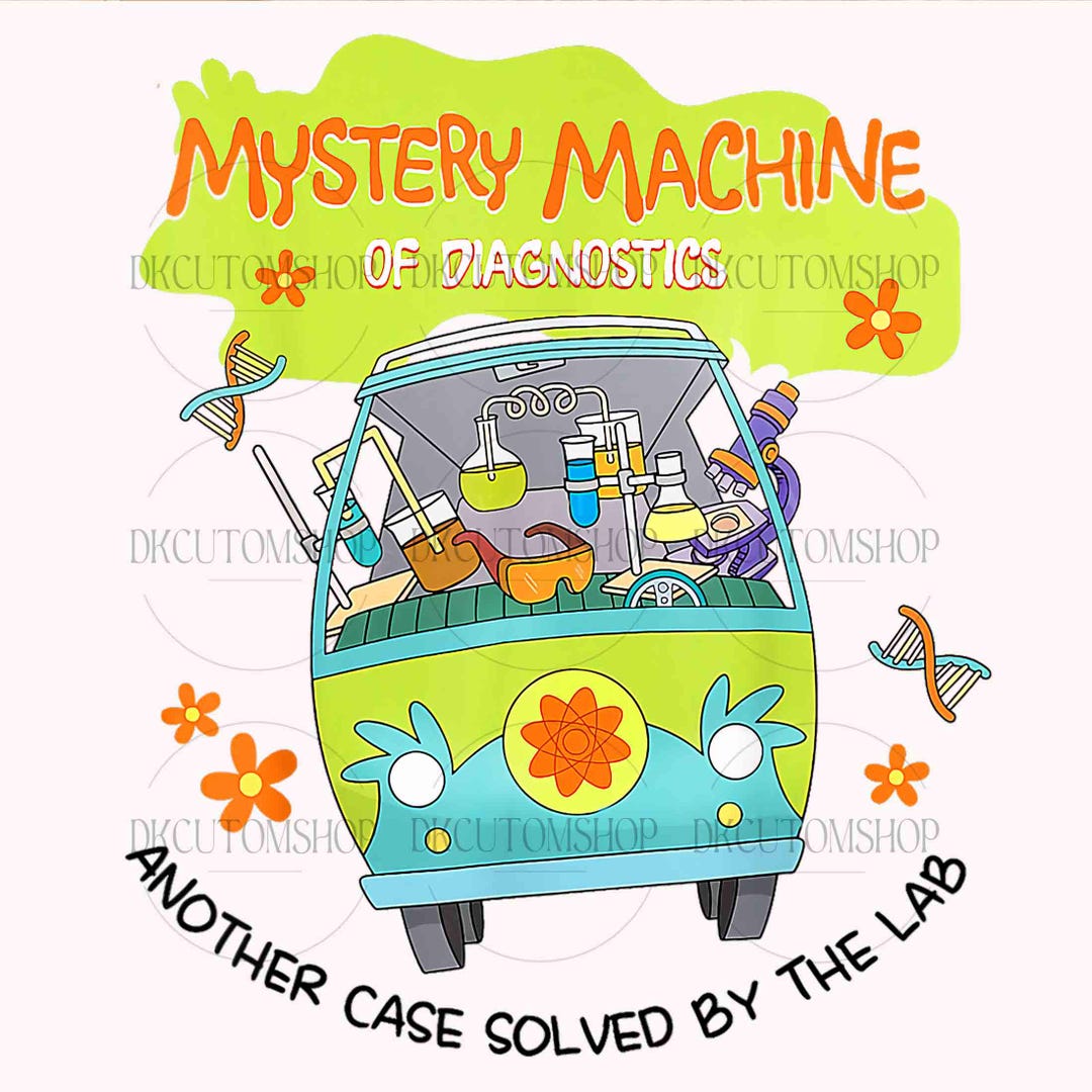 Lab Week 2025 Mystery Machine PNG, Lab Tech Png, Mystery Machine of ...