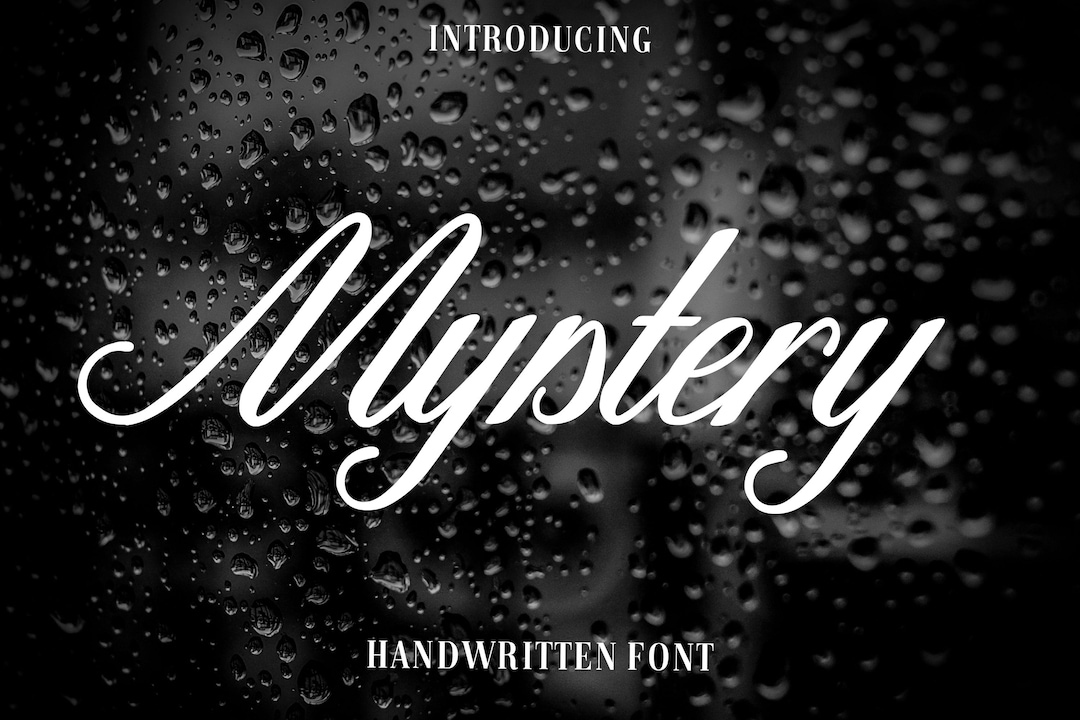 Mystery Handwritten Font, Script Font, Modern Font, Wedding Font ...