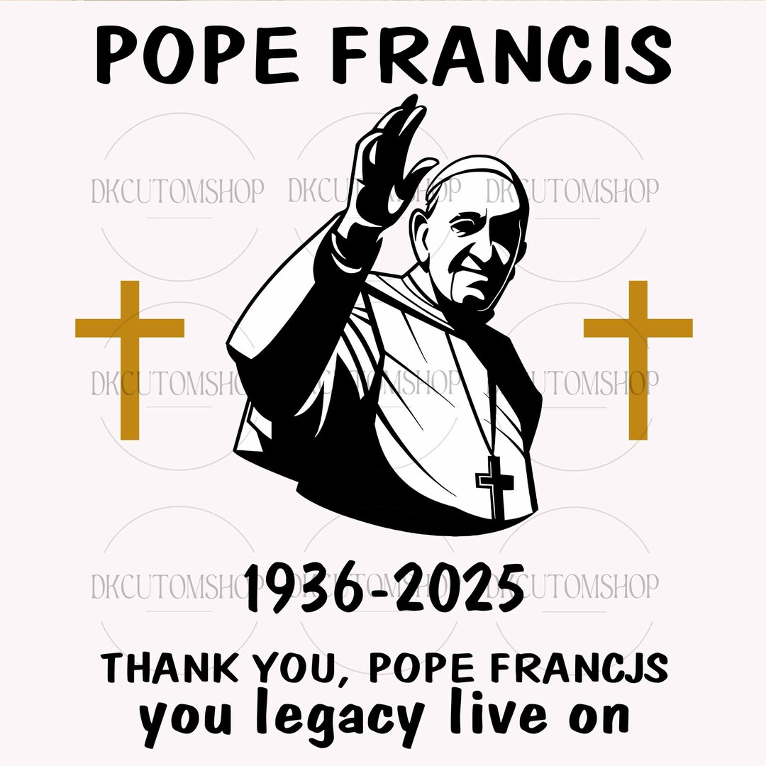 Pope Francis 1936-2025 Png, Religious Png, Pope Tribute Png, Pope ...