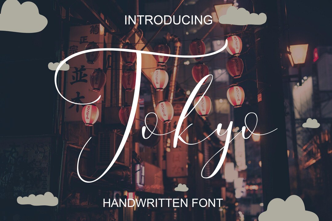 Tokyo Handwritten Font, Script Font, Modern Font, Wedding Font ...