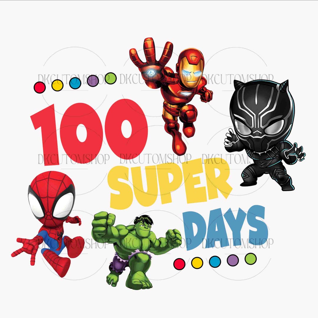 100 Super Days PNG, 100 Days of School Png, 100 Days Smarter Png, 100 ...