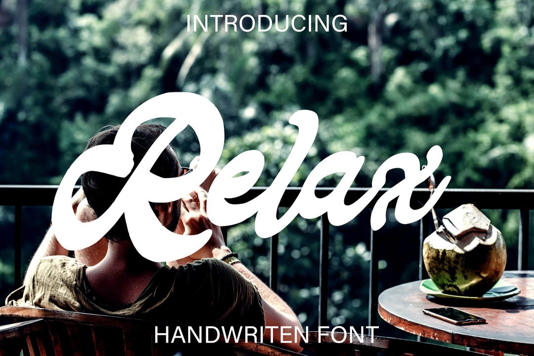 Relax Handwritten Font, Modern Font, Script Font, Wedding Font ...