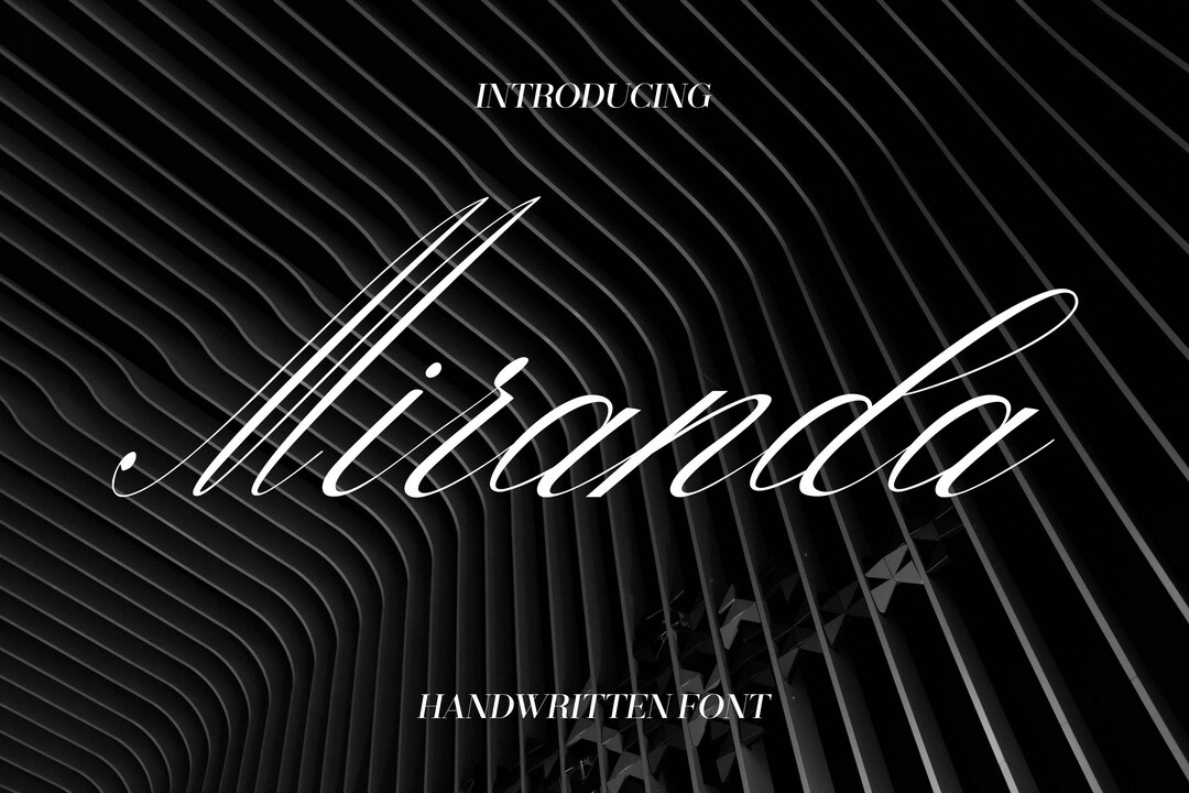 Miranda Handwritten Font, Script Font, Modern Font, Wedding Font ...