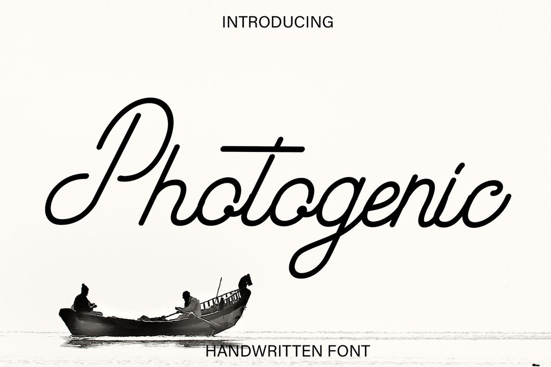 Photogenic Handwritten Font, Modern Font, Script Font, Wedding Font ...