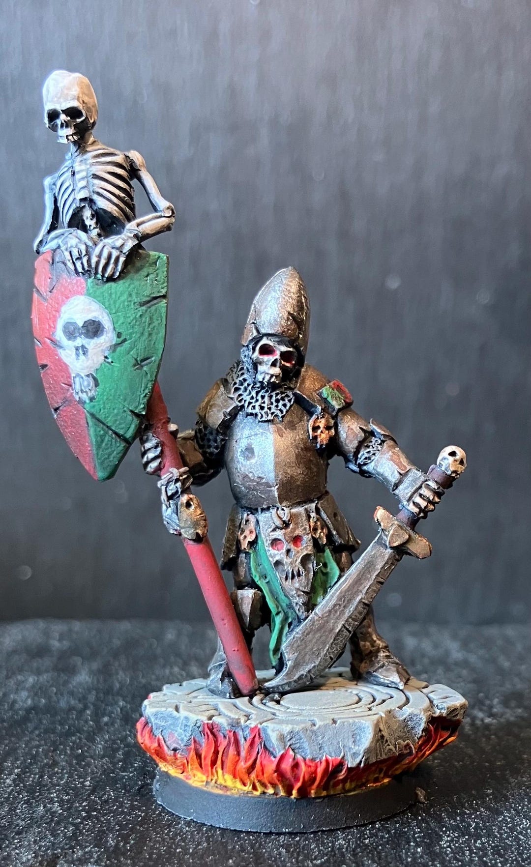 Sciborminiatures Undead Warrior With Skeleton Banner. 33mm Heroic ...