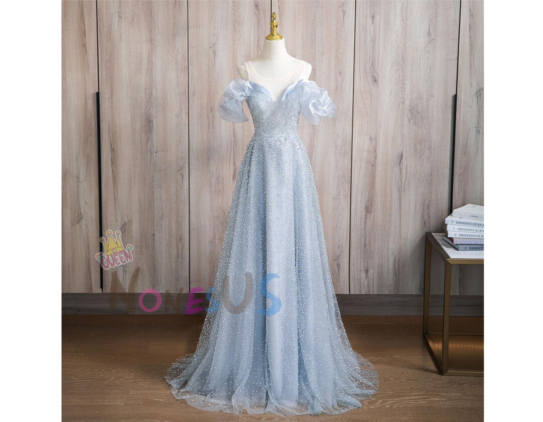 2025 Luxury Beaded Prom Gown, Slimmer Evening Dress With Lotus Neckline ...