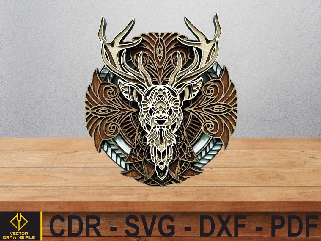 Laser Cutting Decorative Stag/deer Head, Promises to Elevate Your Home ...