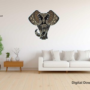 Decorative Elephant Wall Panel, Extraordinary Design of Culture and ...