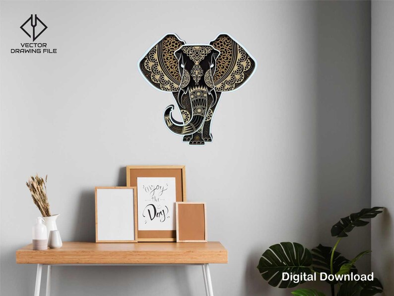Decorative Elephant Wall Panel, Extraordinary Design of Culture and ...