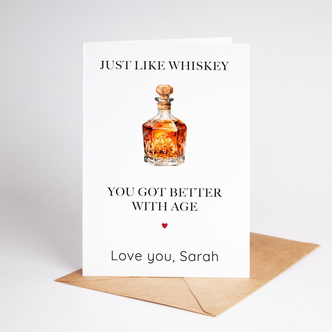 Whiskey Birthday Card for Husband Boyfriend Partner - Etsy