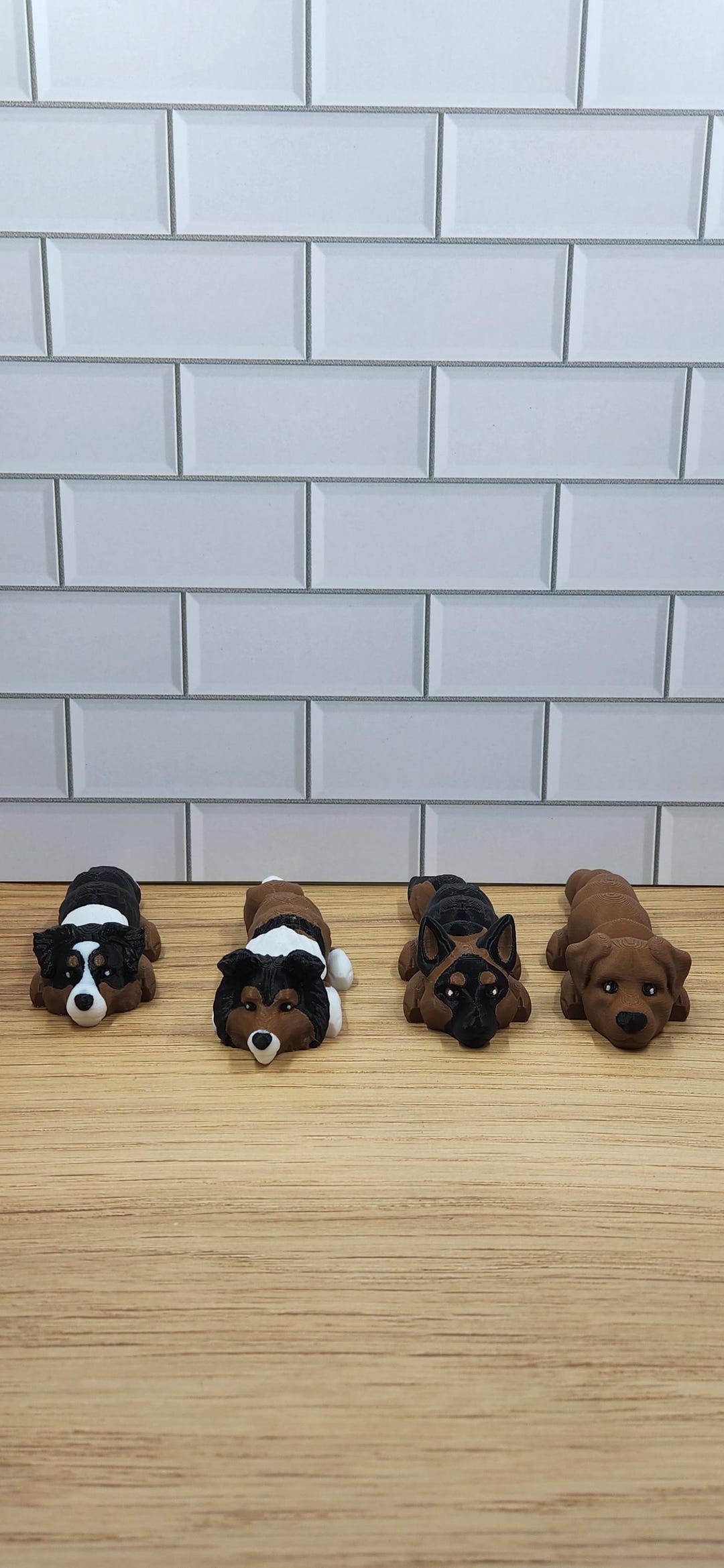Articulated 3D Printed Dog Flexi Fidget - Set #3 | 4 Adorable Varieties ...
