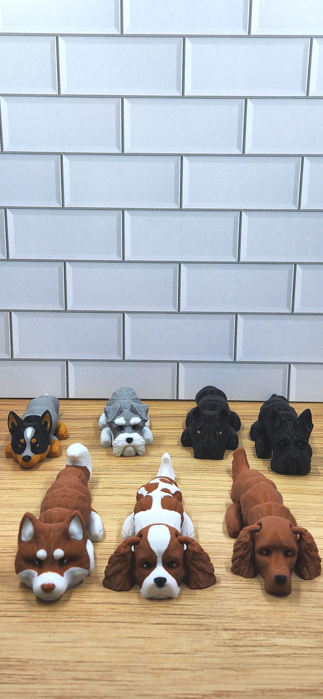 Articulated 3D Printed Dog Flexi Fidget - Set #10 | 7 Adorable ...