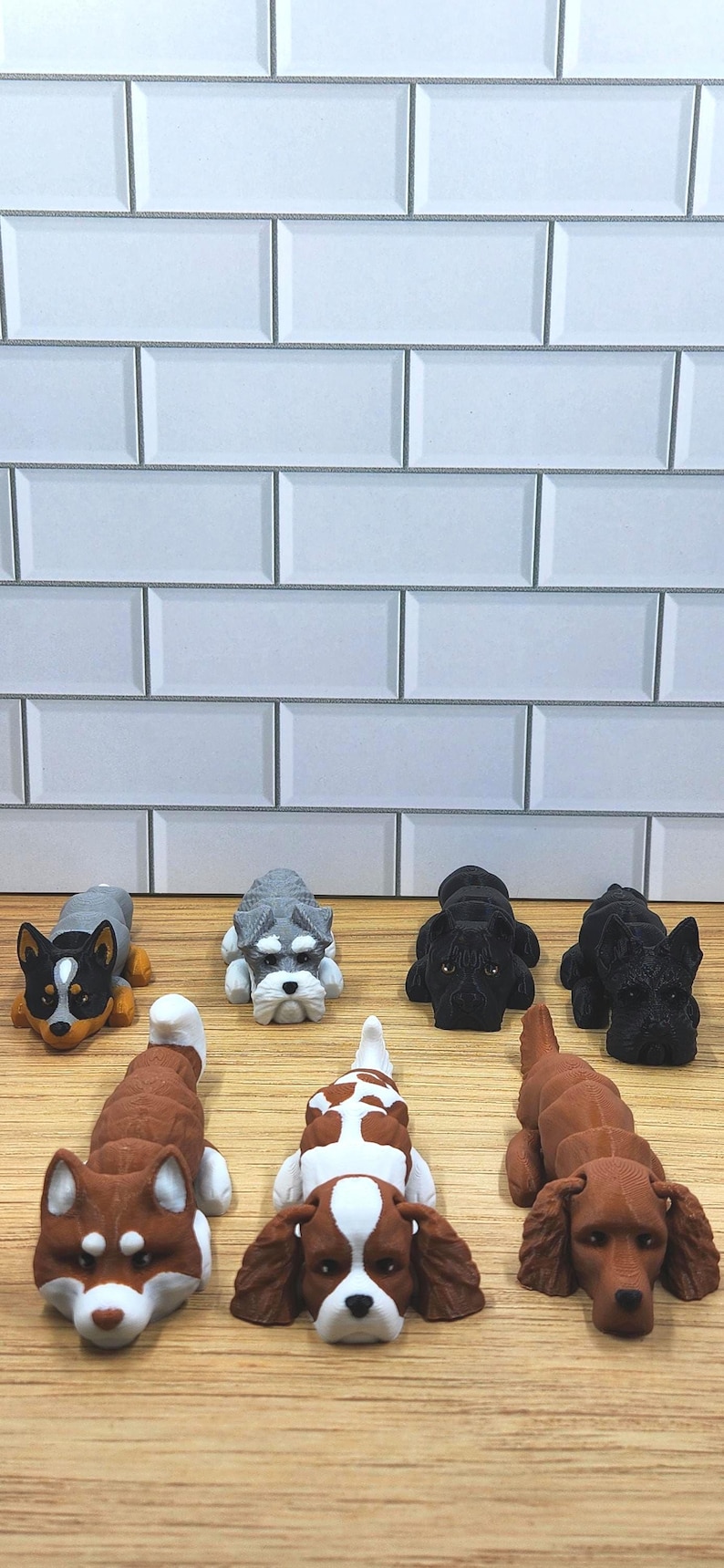 Articulated 3D Printed Dog Flexi Fidget - Set #10 | 7 Adorable ...