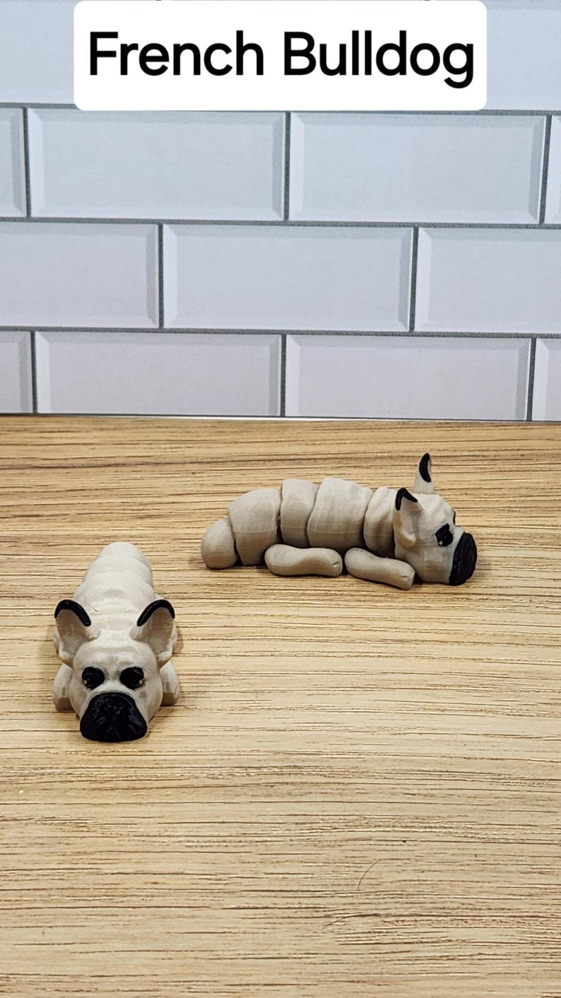 Articulated 3D Printed Dog Flexi Fidget - Set #2 | 7 Adorable Varieties ...