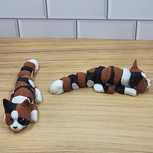 Articulated 3D Printed Cat Flexi Fidget - Set #2 | 7 Adorable Varieties ...