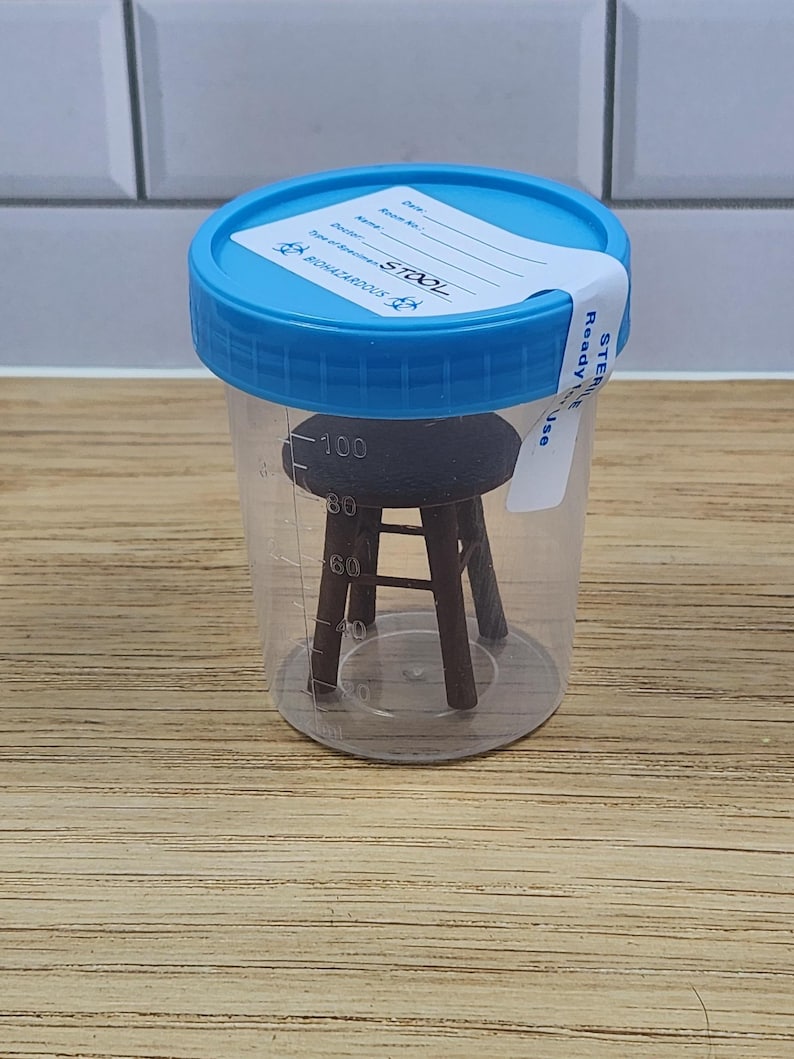 Stool Sample Gag Gift – Miniature 3D Printed Stool in Specimen ...