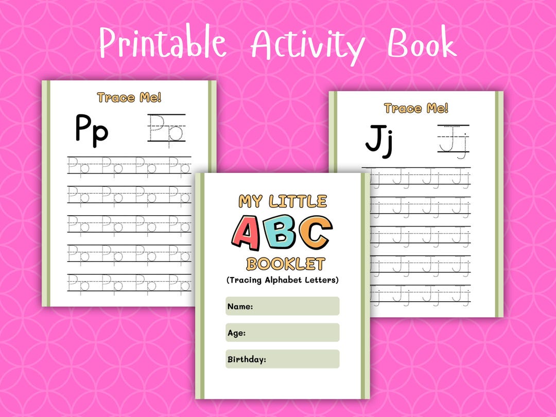 ABC Trace It Coloring Pages, Kids Artwork, Preschool Printable, Kids ...