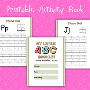 ABC Trace It Coloring Pages, Kids Artwork, Preschool Printable, Kids ...