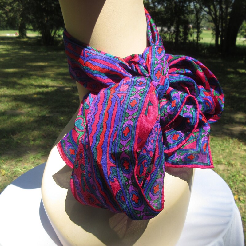 Liz Claiborne Silk Scarf - Etsy