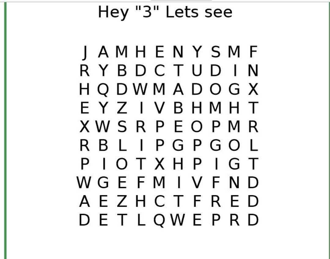Hey 3 Lets See Word Search - Etsy