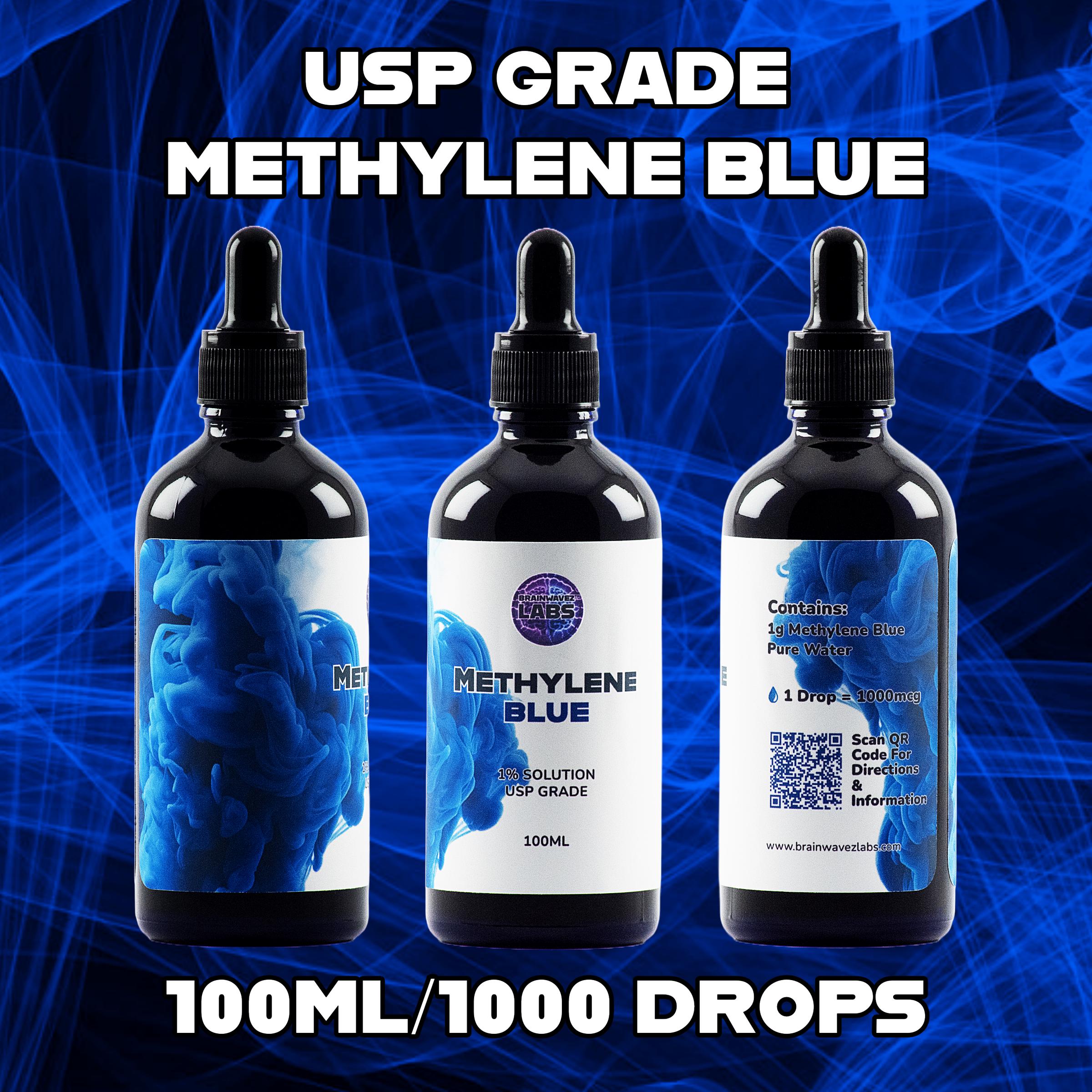 Methylene Blue USP Grade 1% Solution 100ML / 1g Ultra High Purity - Etsy