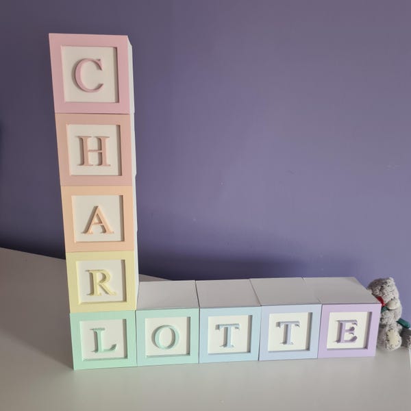 Alphabet Blocks - Etsy UK
