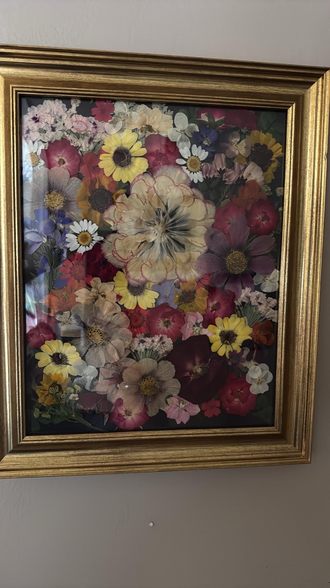 Botanical Pressed Flower Wall Art - Etsy