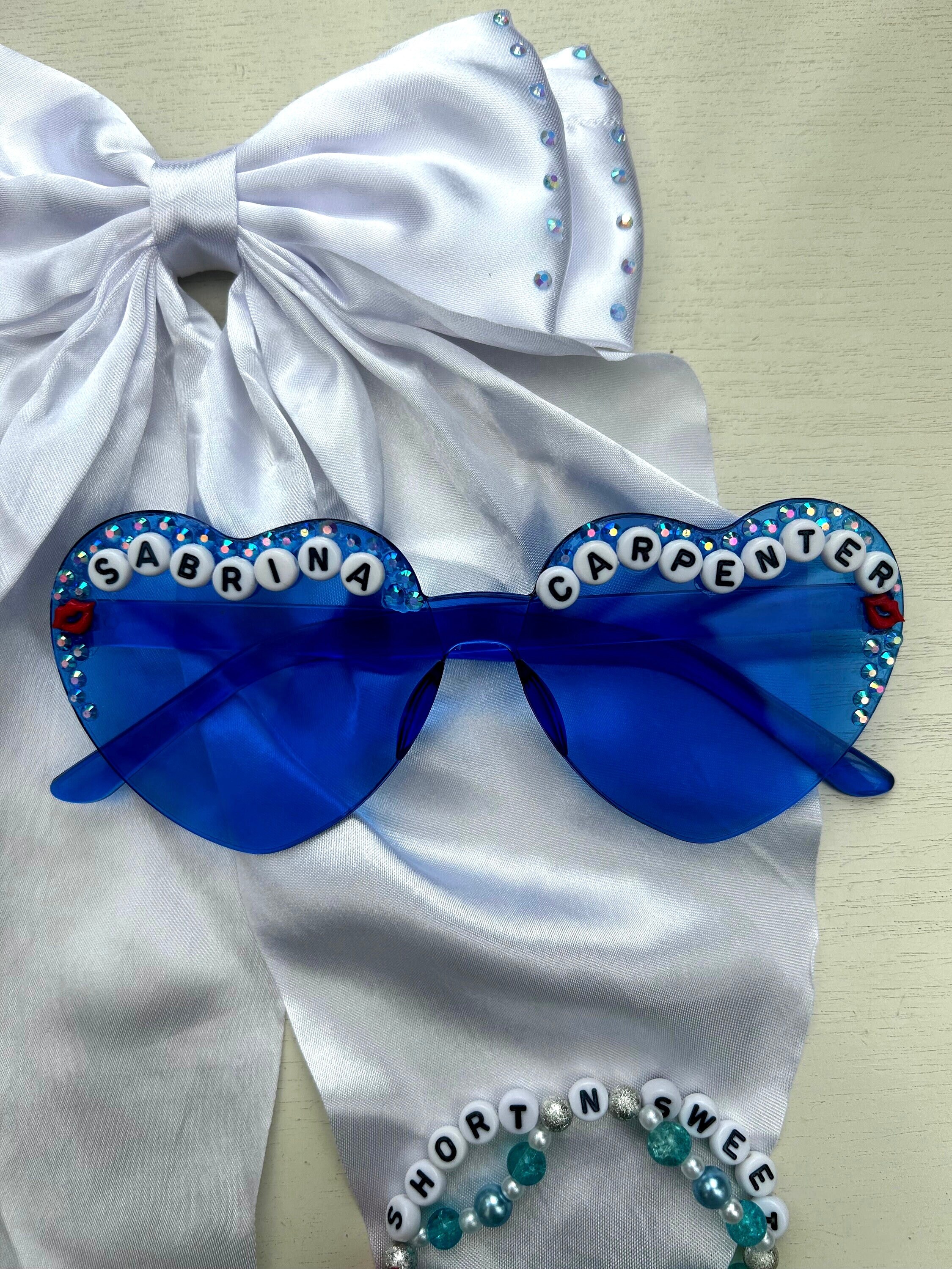 Blue Sabrina Carpenter Inspired Accessories Set - Etsy