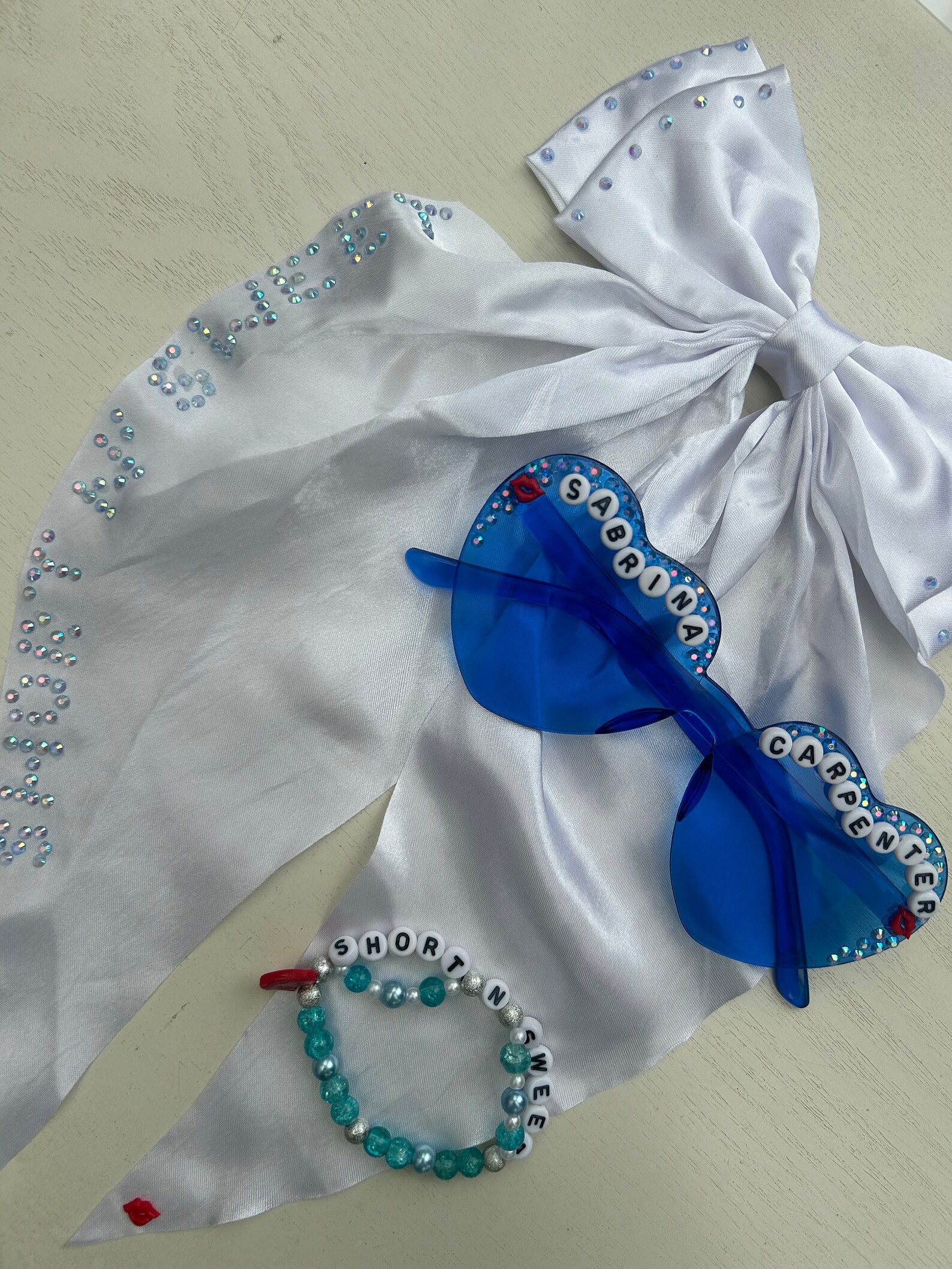 Blue Sabrina Carpenter Inspired Accessories Set - Etsy