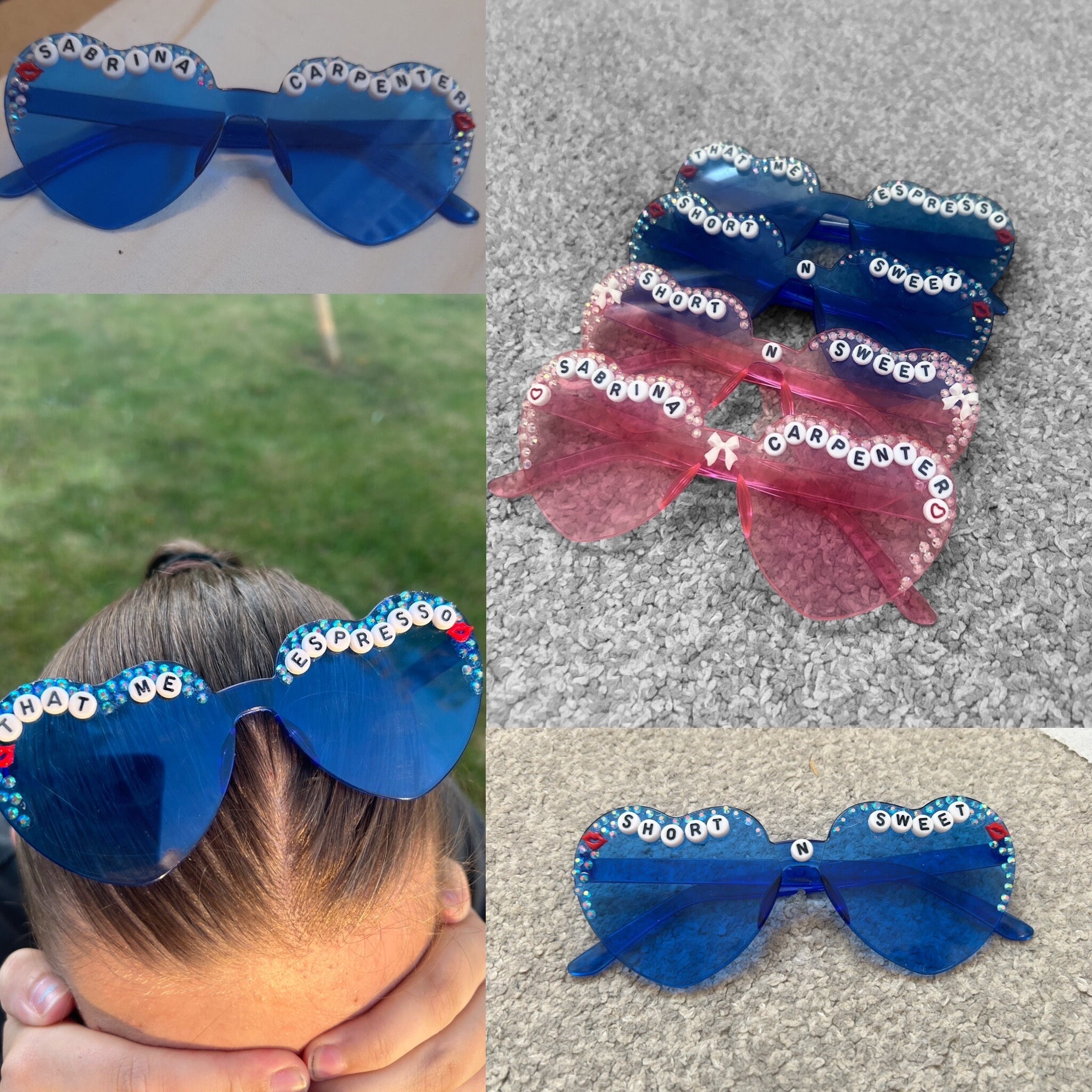 Blue Sabrina Carpenter Inspired Accessories Set - Etsy