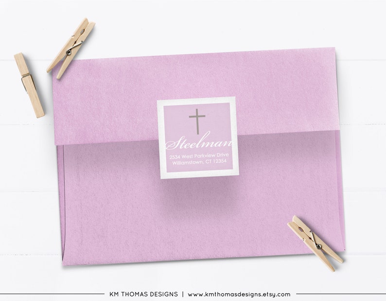 Printable Religious Return Address Label Personalized Address | Etsy