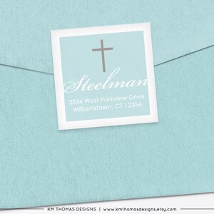 Printable Religious Return Address Label, Personalized Address Label ...