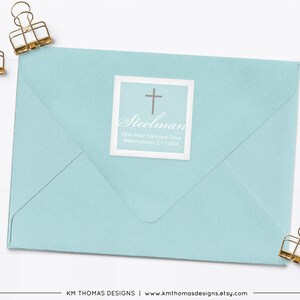 Printable Religious Return Address Label, Personalized Address Label ...