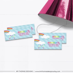 Printable Rainbow Return Address Label, BD110 - Etsy