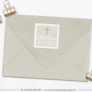Printable Religious Return Address Label, Personalized Address Label ...