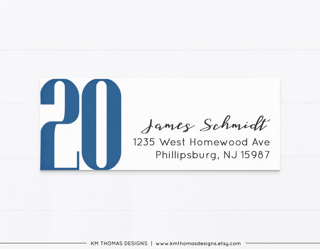 Class of 2024 Graduation Labels, Printable Return Address Label Red ...