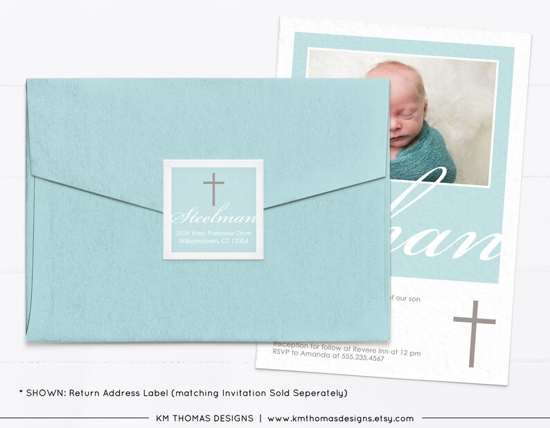 Printable Religious Return Address Label Personalized Address | Etsy