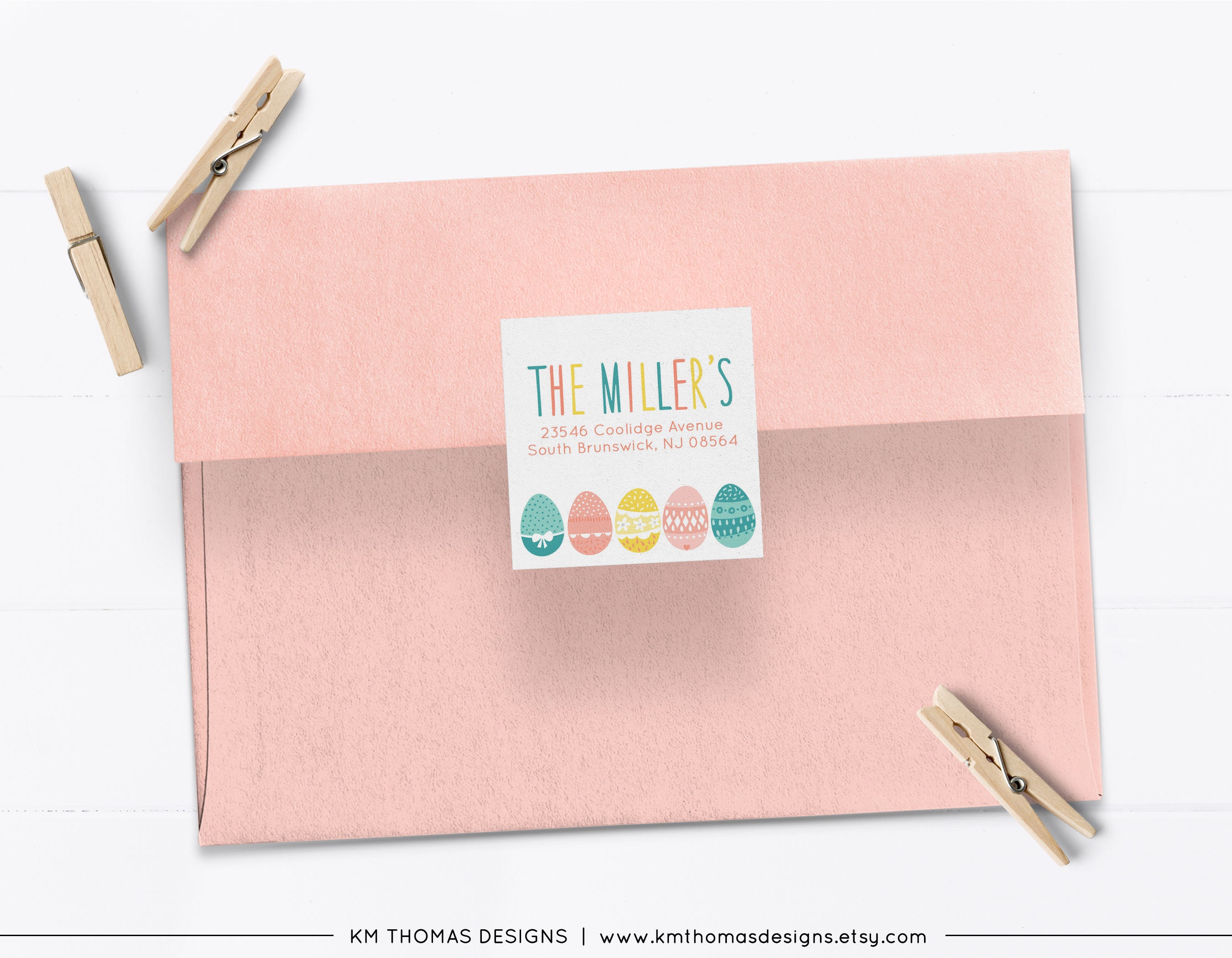 Easter Egg Return Address Label Easter Mail Return Sticker - Etsy UK