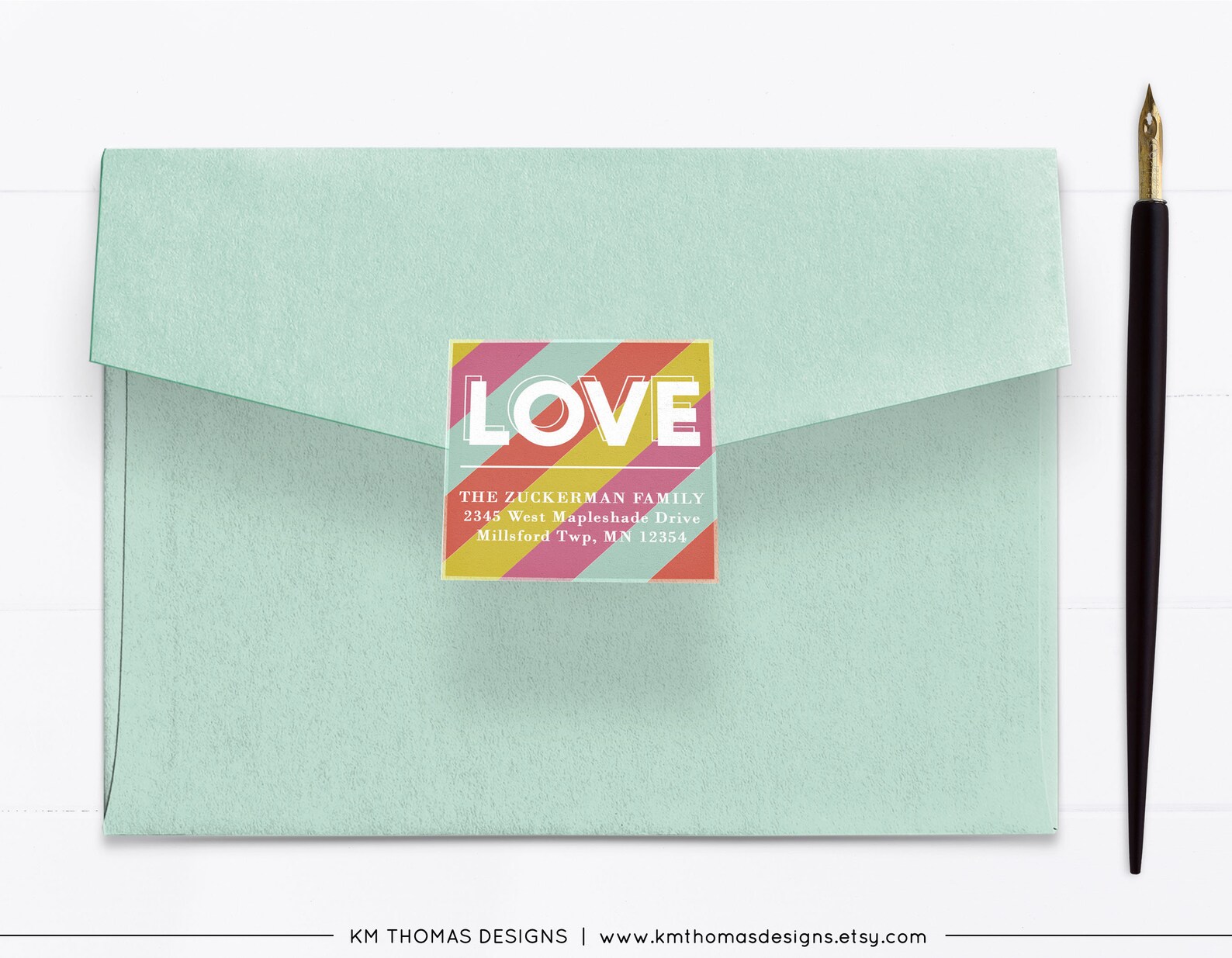 Red Valentine Return Address Label Printable Love Return Mail | Etsy