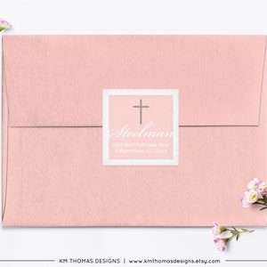 Printable Religious Return Address Label, Personalized Address Label ...
