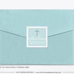 Printable Religious Return Address Label, Personalized Address Label ...