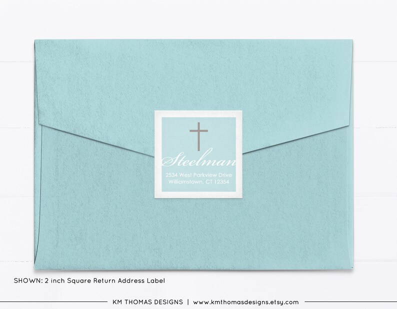 Printable Religious Return Address Label Personalized Address | Etsy