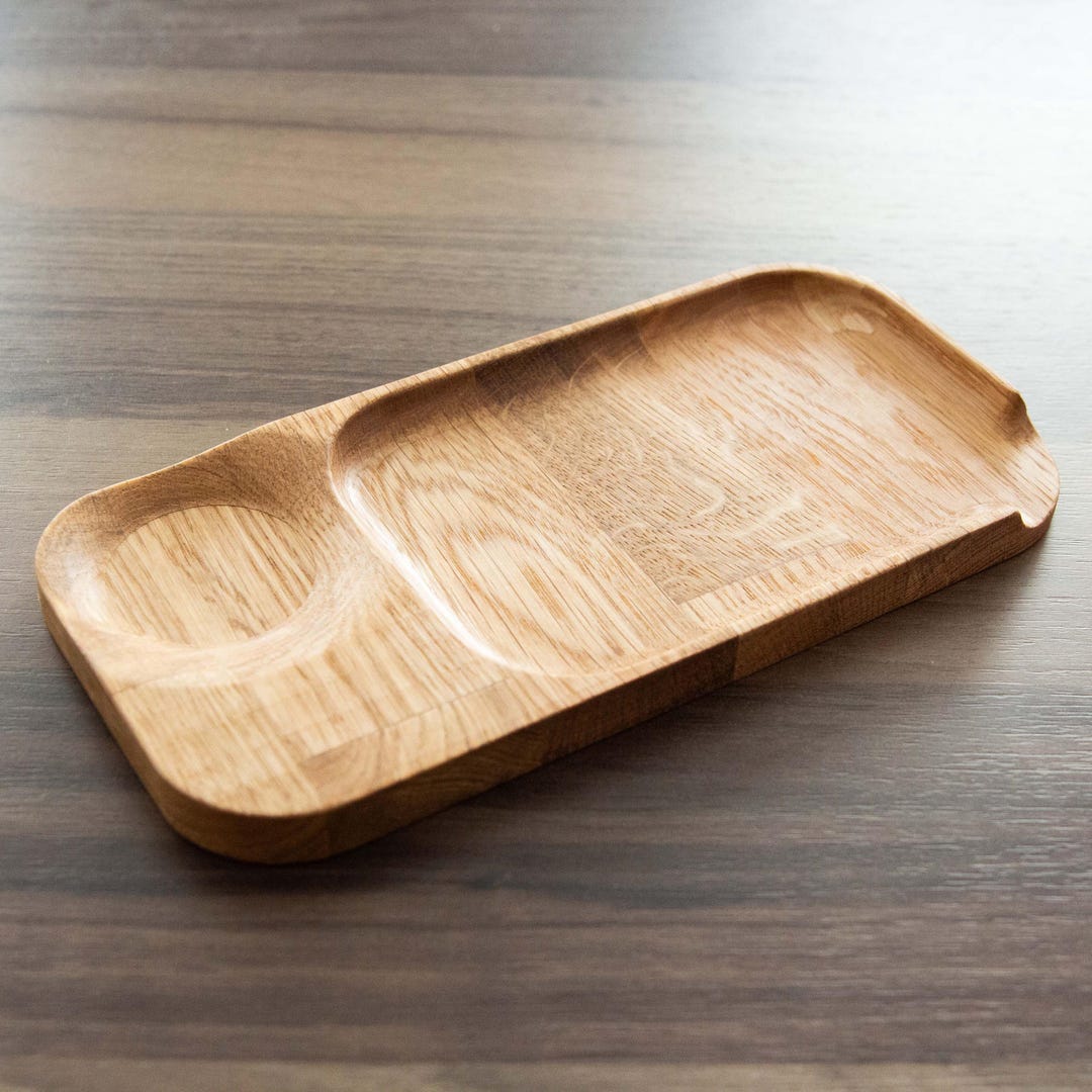 Premium Rolling Tray 25 X 12 Cm - Handcrafted Oak Wooden Tray Stash ...