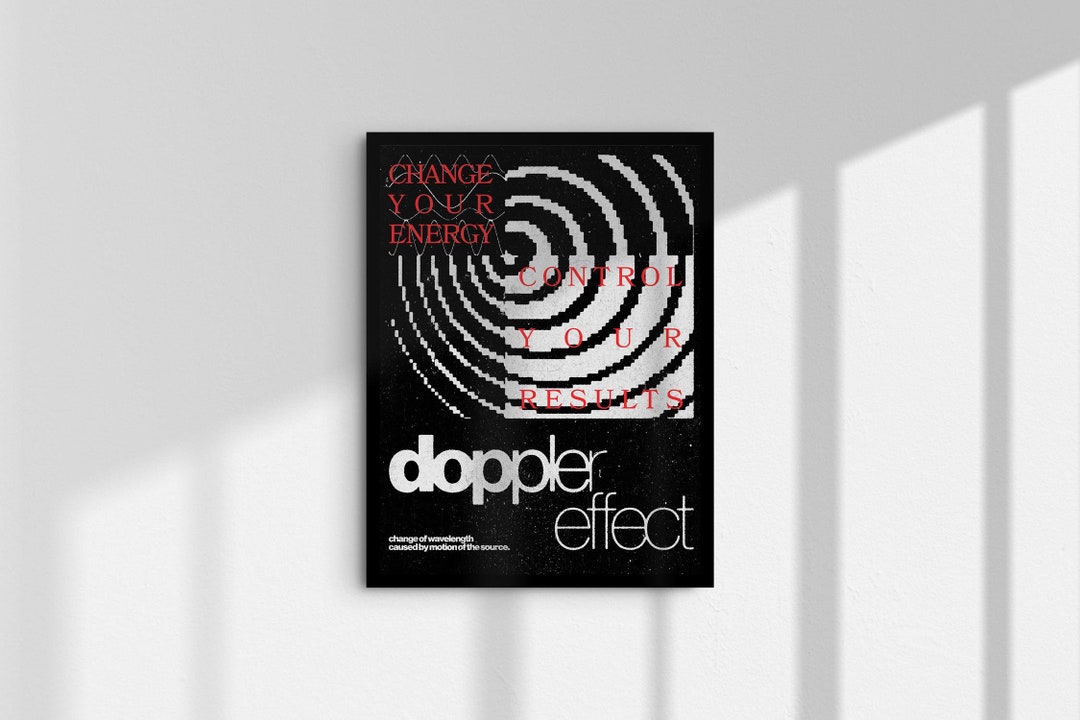 Doppler Effect Graphic Design Poster - Etsy